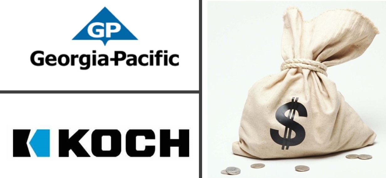 Texas Two-Step allows Georgia-Pacific to pay out Billions to Koch Industries